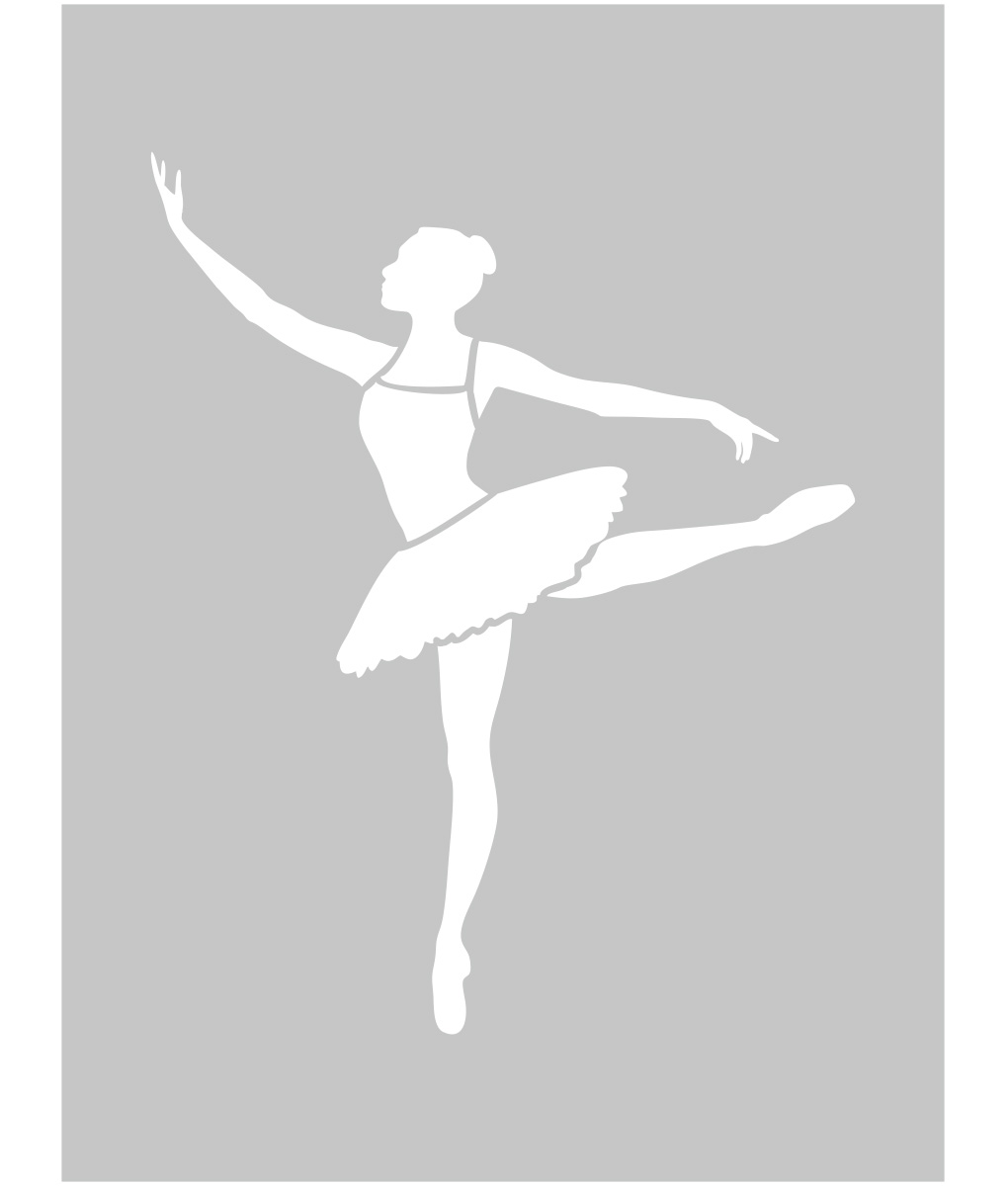Ballerina 1 - aplikacja - Stencils - szablony malarskie i dekoracyjne