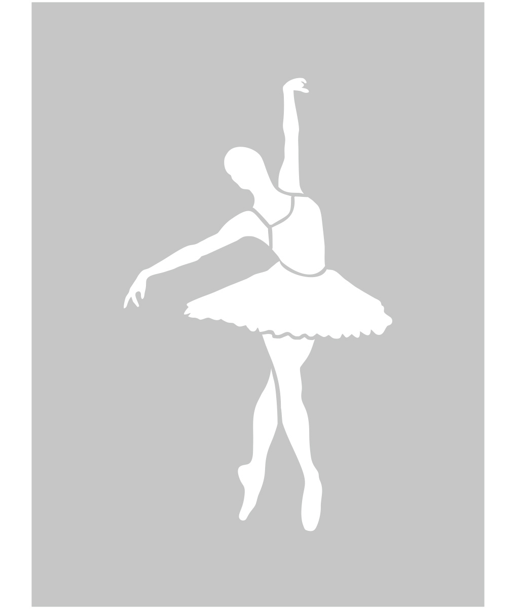 Ballerina 2 - aplikacja - Stencils - szablony malarskie i dekoracyjne